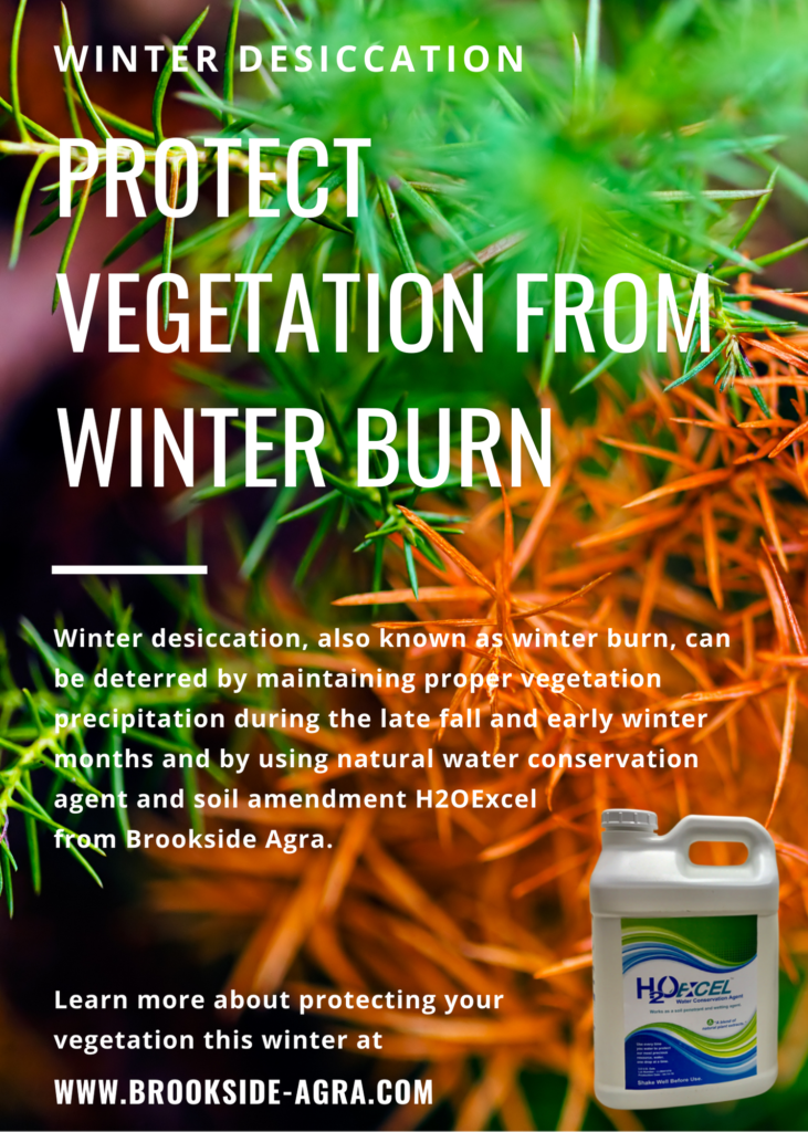 H2OExcel Recommended in Late Fall, Early Winter to Protect Vegetation ...